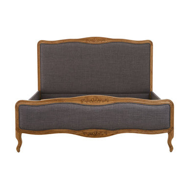 Parkside Kingsize Bed | Grey Fabric – Extraordinary Emporium